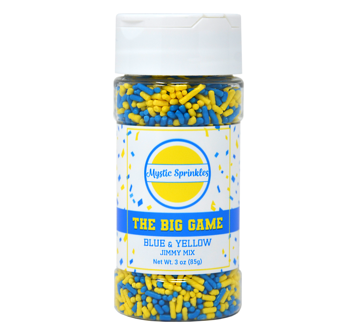 The Big Game: Blue & Yellow Jimmy Mix 3oz Bottle – Mystic Sprinkles
