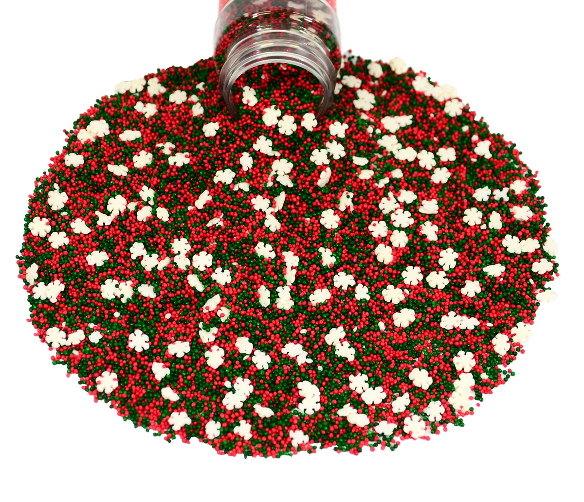 Dashing Through The Snow Nonpareil Sprinkle Mix 4oz Bottle – Mystic ...