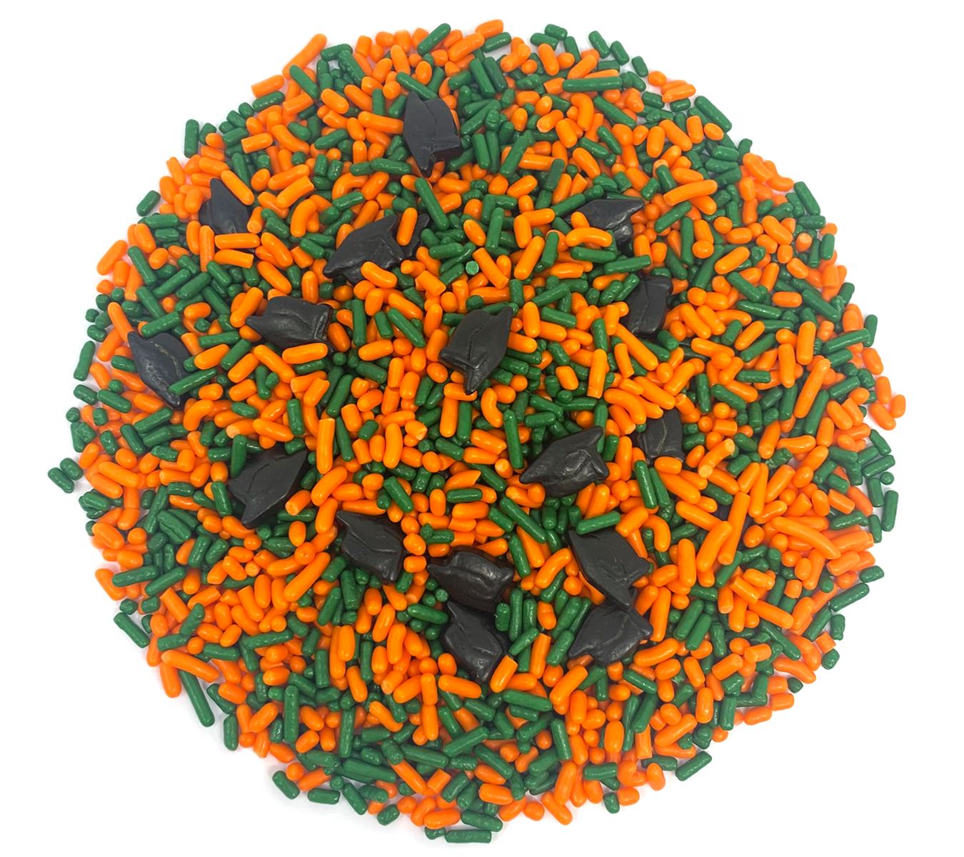 Graduation Day! Orange & Green Sprinkle Mix 3.8oz – Mystic Sprinkles