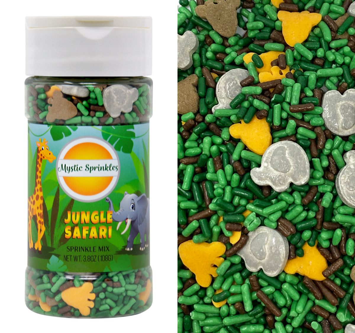 Jungle Safari Sprinkle Mix 3.8oz – Mystic Sprinkles