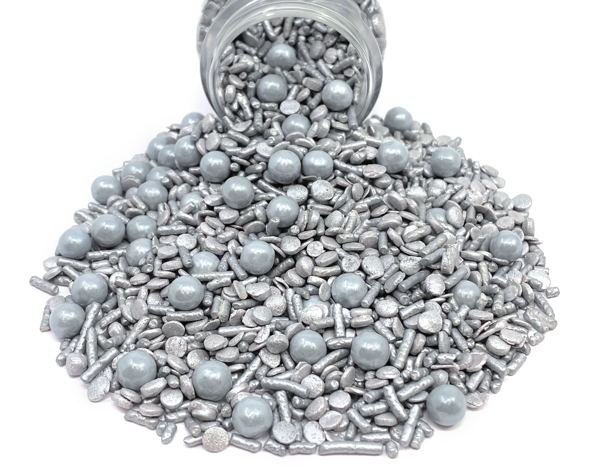 Shimmering Silver Sprinkle Explosion 3.2oz – Mystic Sprinkles